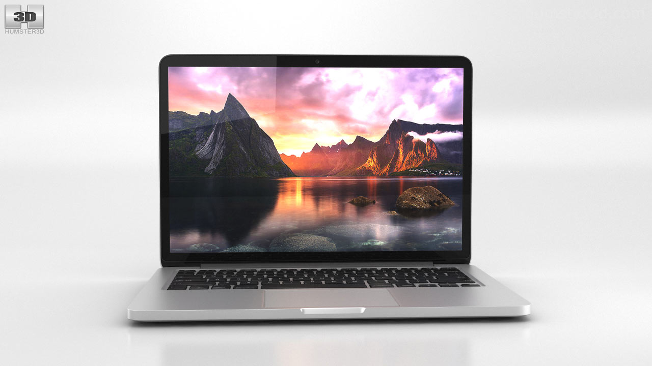 360 view of Apple MacBook Pro with Retina display 13 inch 3D model ...