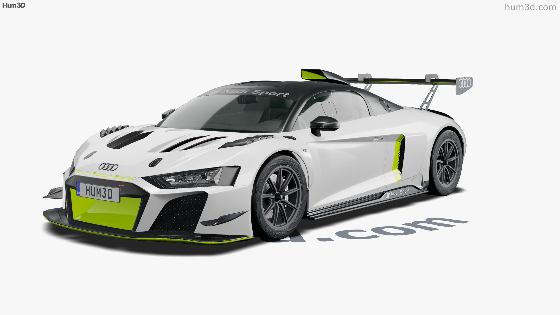 360度查看 Audi R8 LMS GT2 2022 3D模型 - Hum3D商店