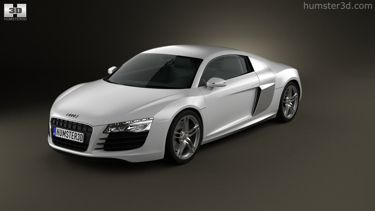 360 view of Audi R8 Coupe 2015 3D model - Hum3D store