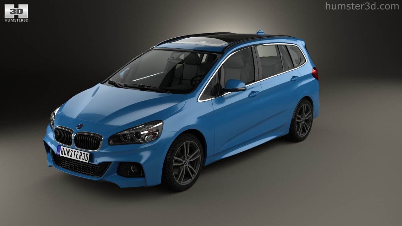 360 view of BMW 2 Series Gran Tourer (F46) M Sport Package 2018 3D ...