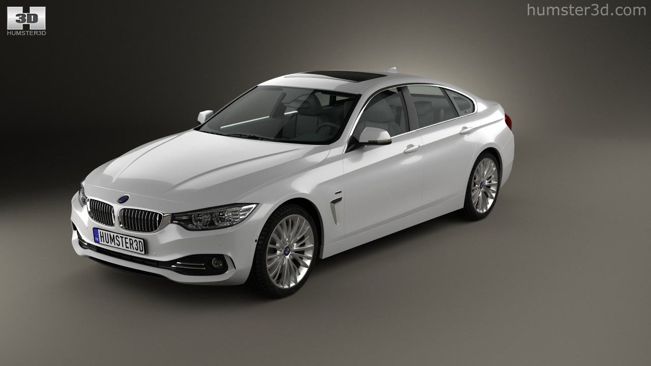 360 view of BMW 4 Series (F36) Gran Coupe Luxury Line 2016 3D model ...