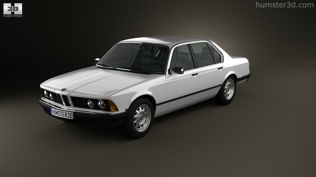 360 view of BMW 7 Series (E23) 1982 3D model - Hum3D store