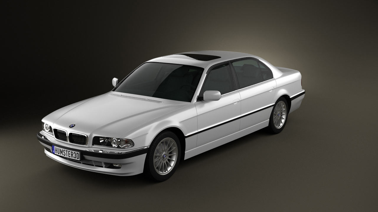 360度查看 BMW 7 series L e38 2001 3D模型 - Hum3D商店
