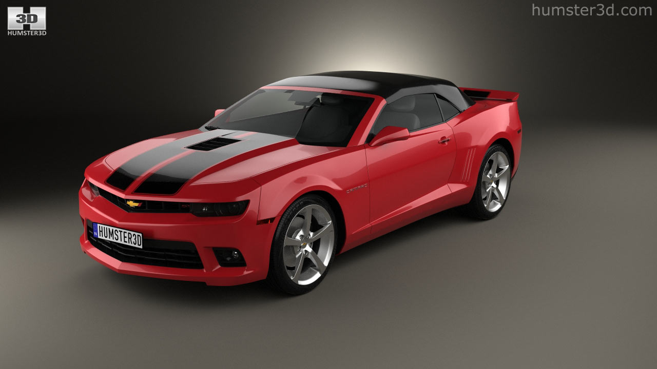 360 view of Chevrolet Camaro SS convertible 2017 3D model - Hum3D store