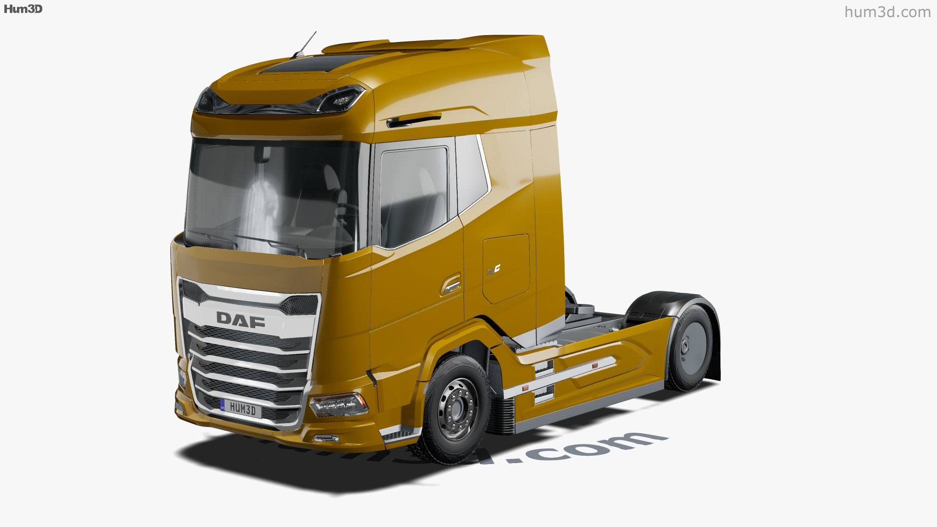 360 view of DAF XG FT Tractor Truck 2-axle 2021 3D model - Hum3D store