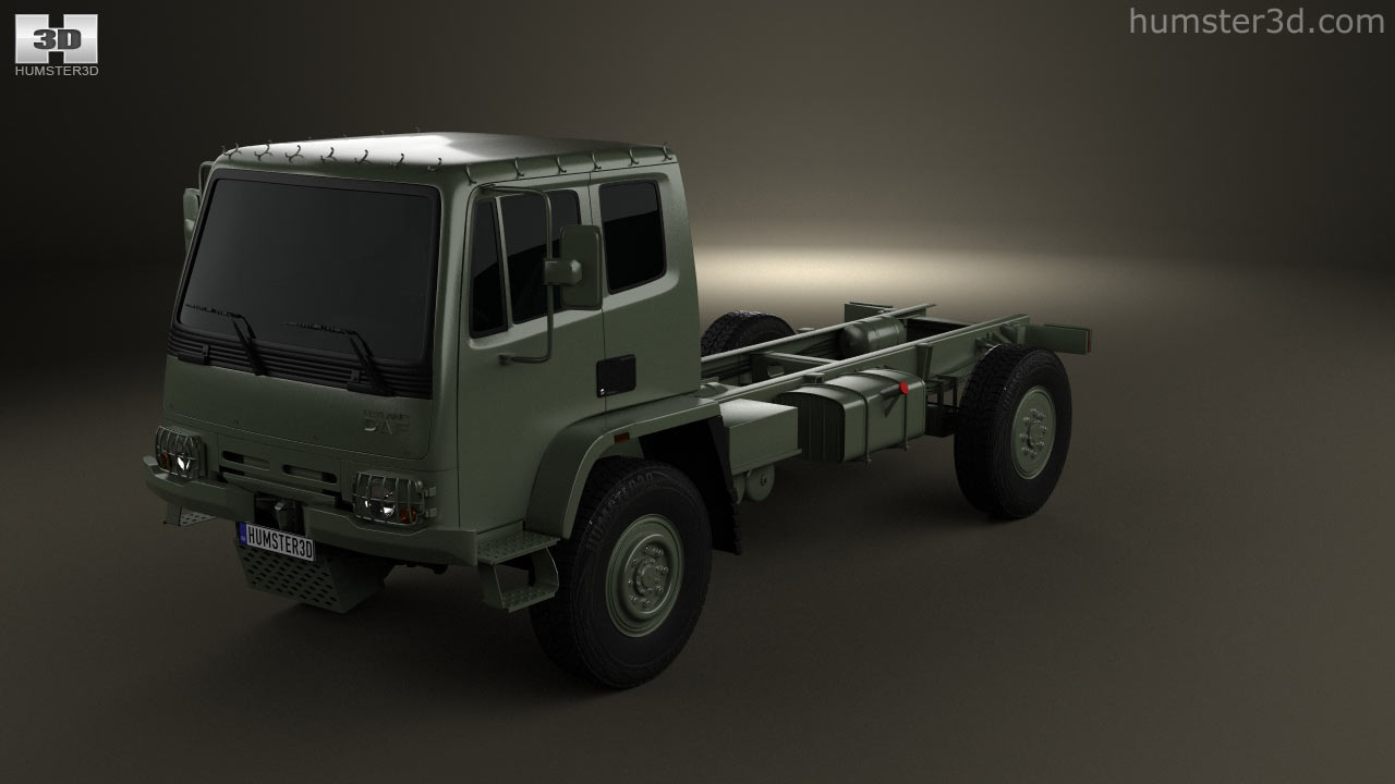 360 view of DAF Leyland T244 Chassis Truck 2022 3D model - Hum3D store
