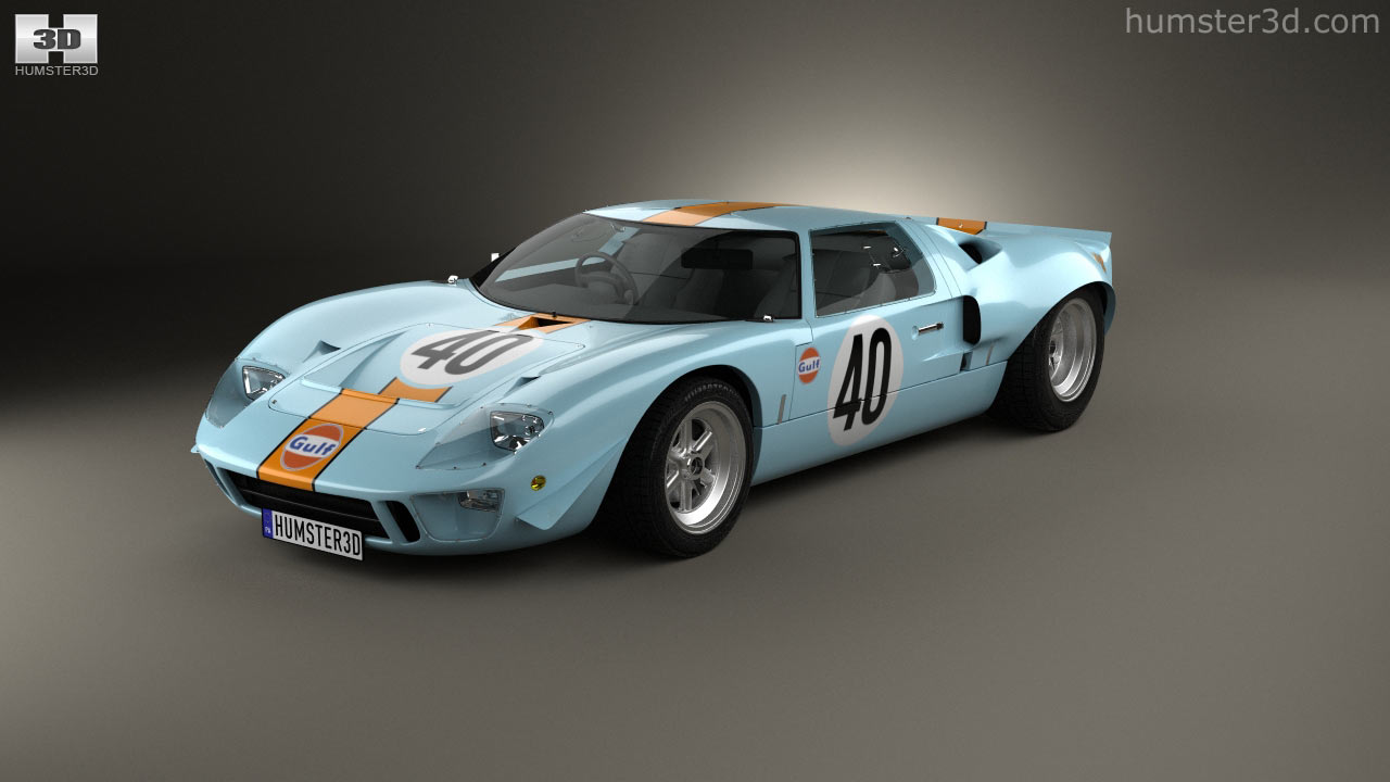 3d Model Ford Gt40 Wallpaper