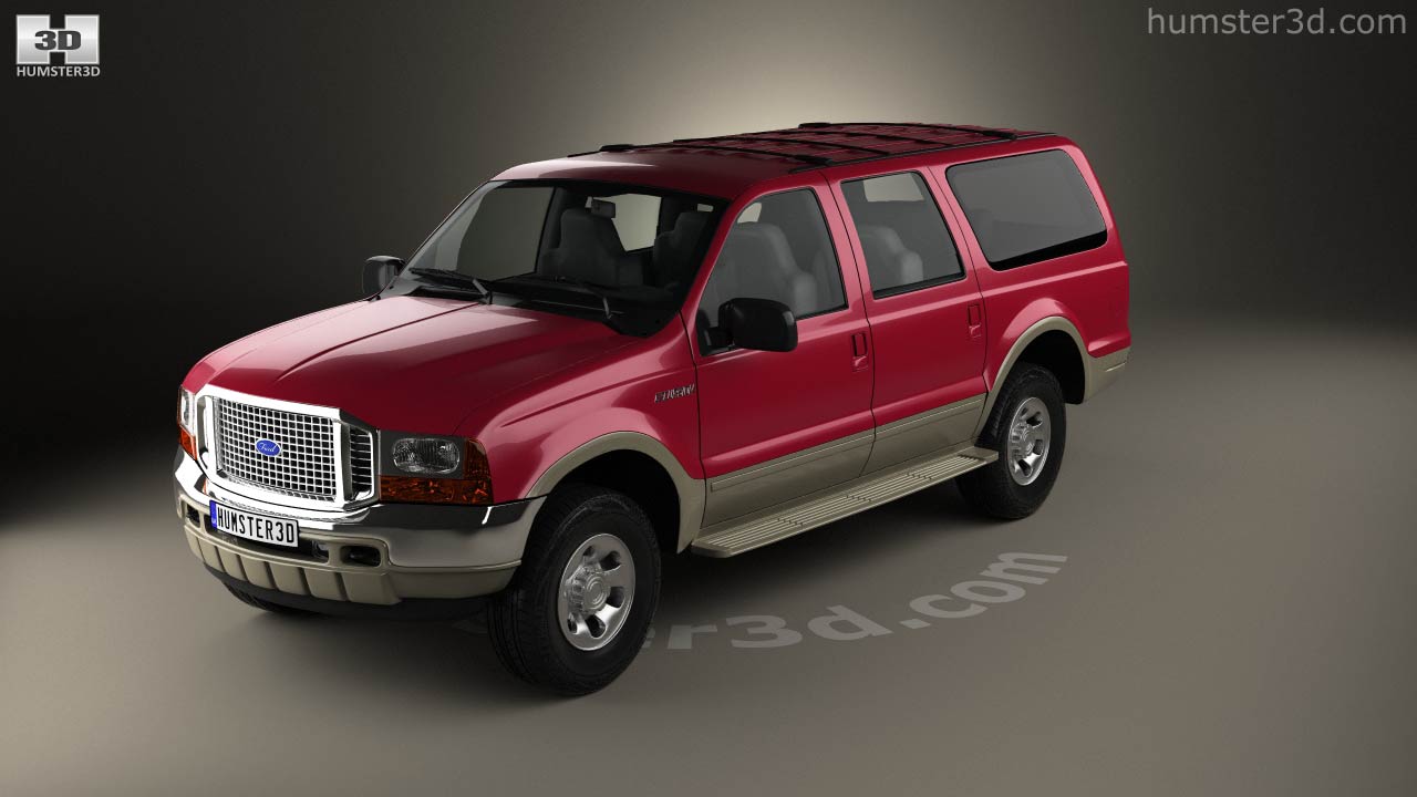 360 view of Ford Excursion 2005 3D model - Hum3D store