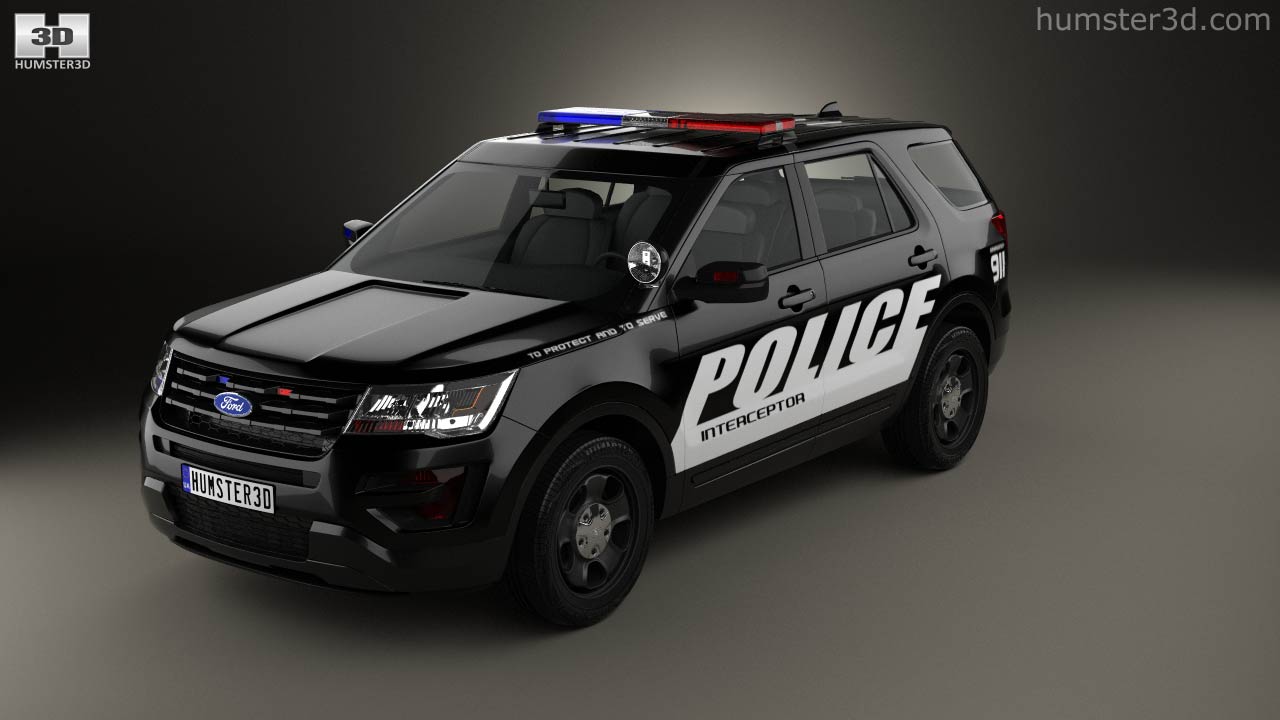 360 view of Ford Explorer Police Interceptor Utility 2019 3D model ...
