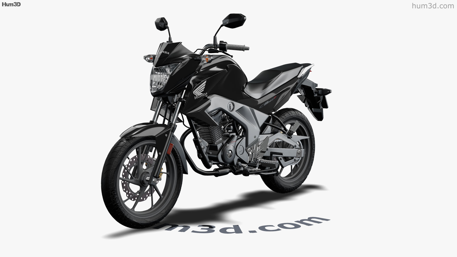 Honda CB160F 2020 3D модель - Круговой обзор 360 градусов - Hum3D