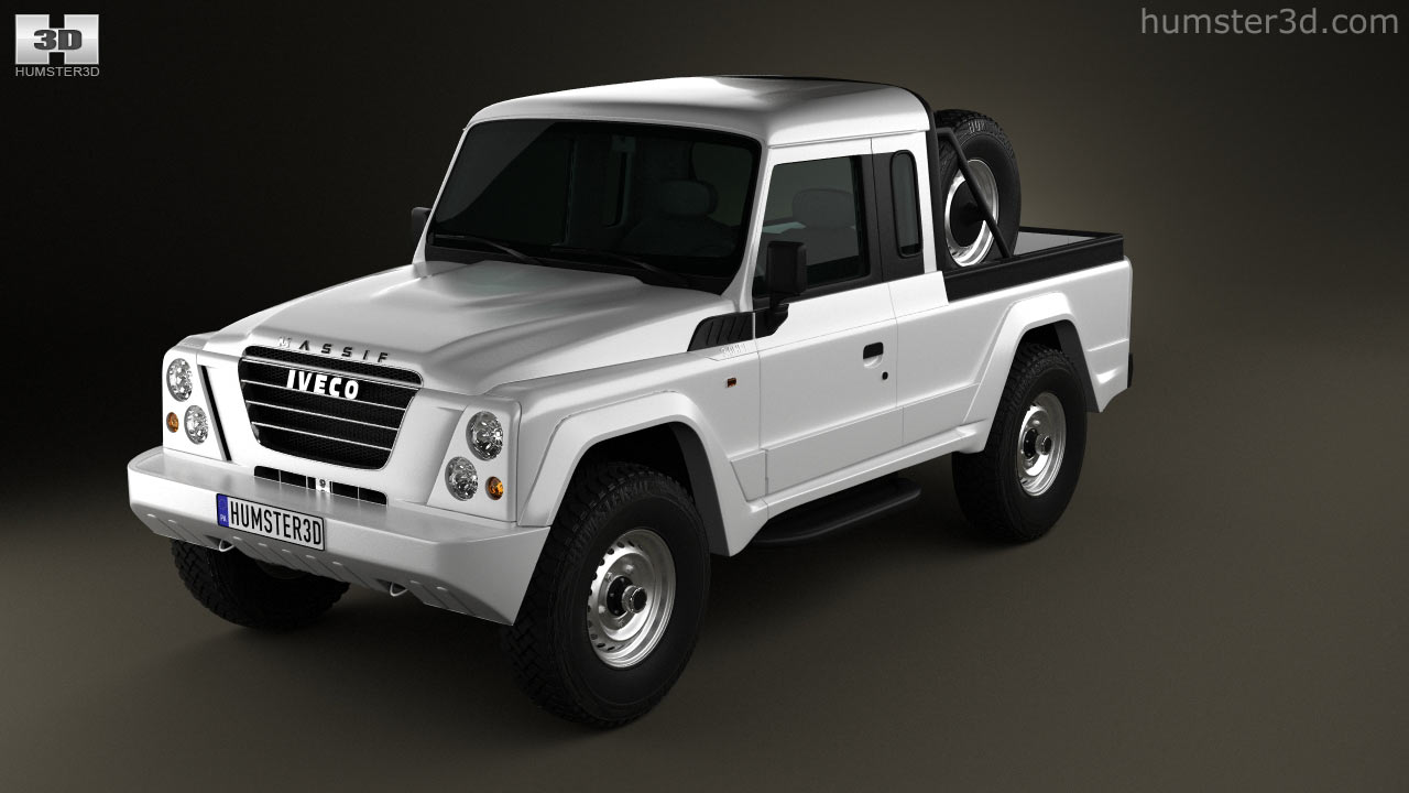 360 view of Iveco Massif pickup 2011 3D model - Hum3D store
