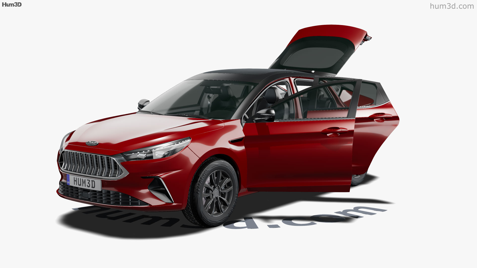 360 view of JAC A5 with HQ interior 2021 3D model - Hum3D store