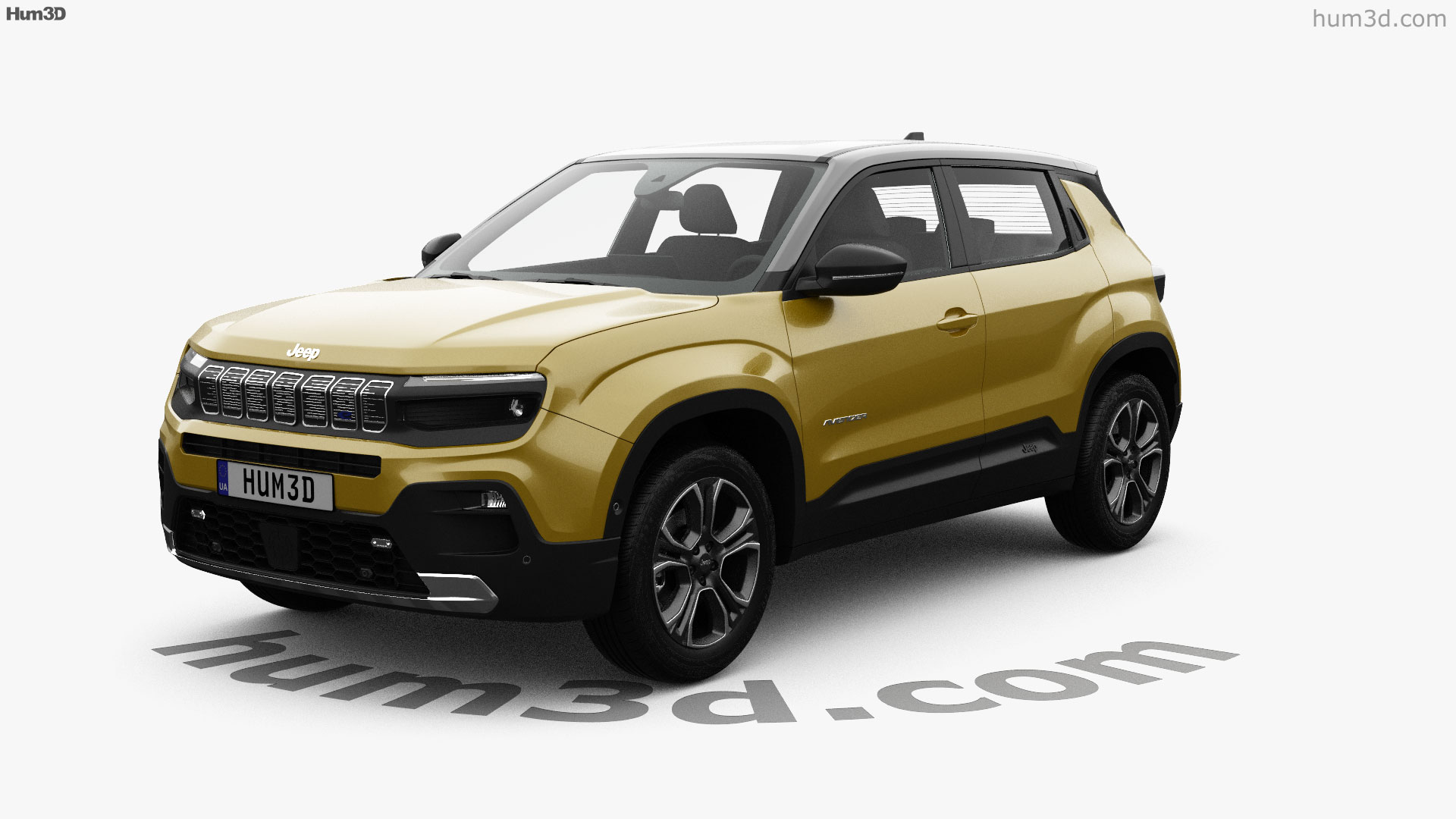 Vista a 360 gradi del modello 3D Jeep Avenger e 1st Edition 2023 ...