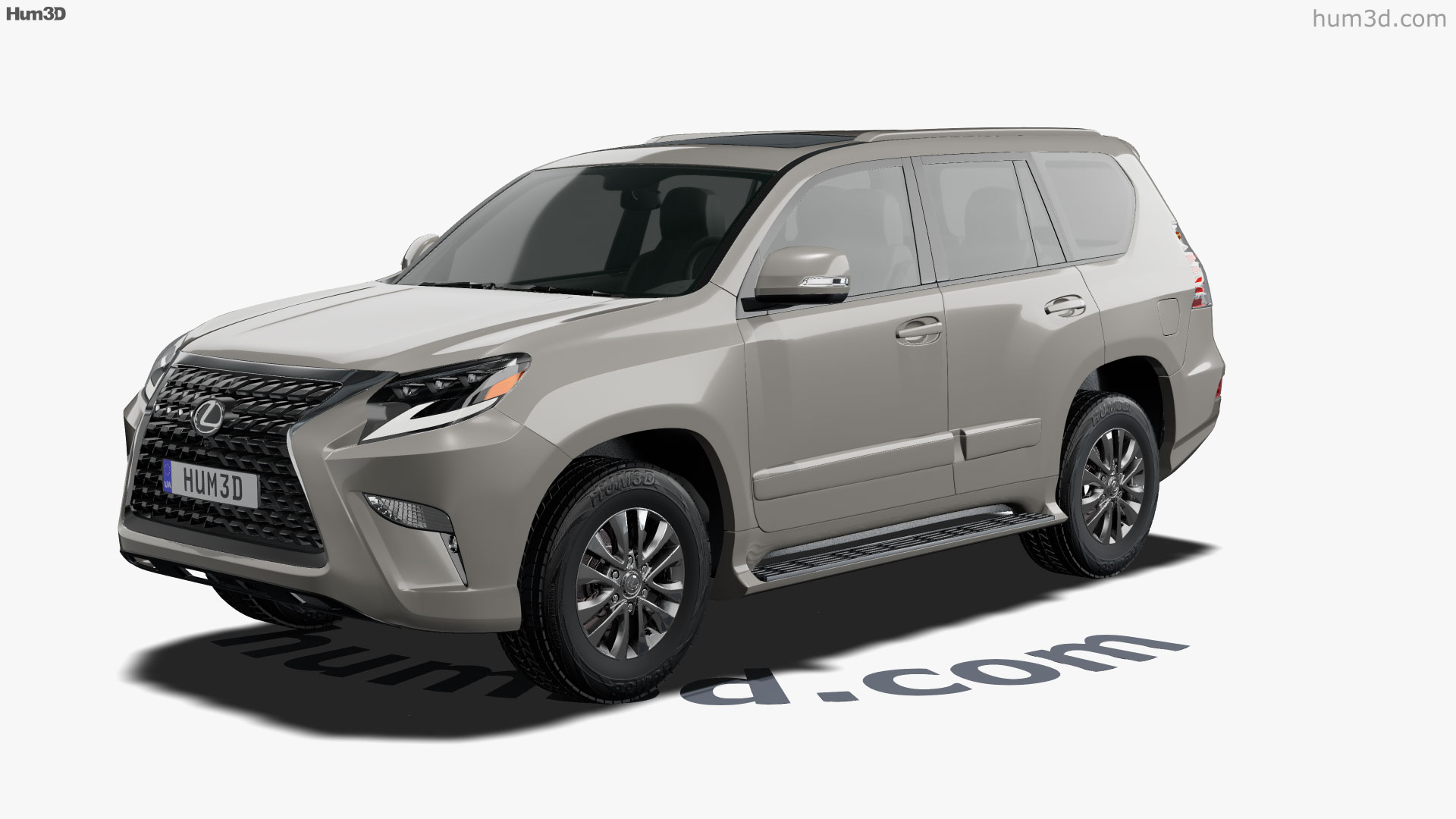 360 view of Lexus GX US-spec 2022 3D model - Hum3D store