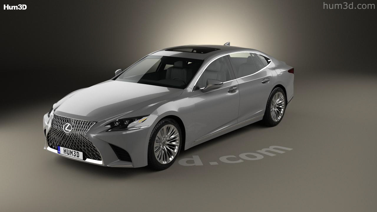 360 view of Lexus LS 2020 3D model - Hum3D store