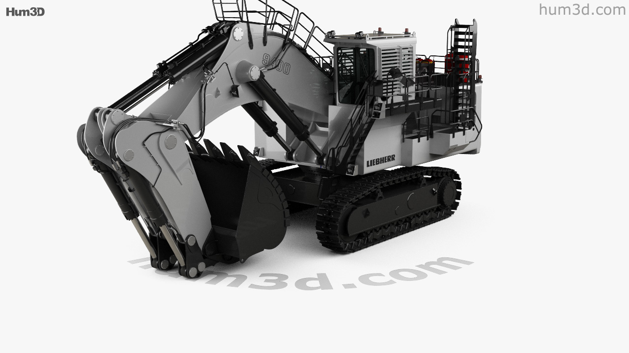 Liebherr R9400 굴착기 2018 360도 3D 모델 - Hum3D
