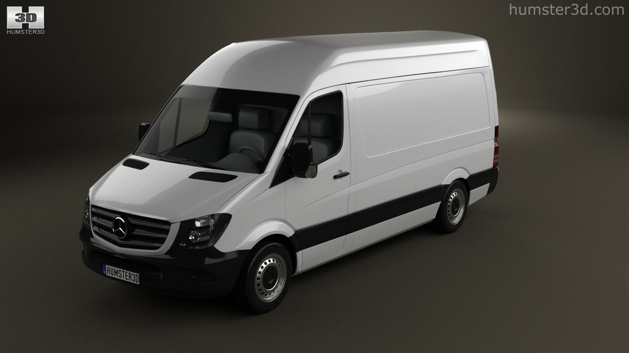 360 view of Mercedes-Benz Sprinter Panel Van SWB HR 2016 3D model ...