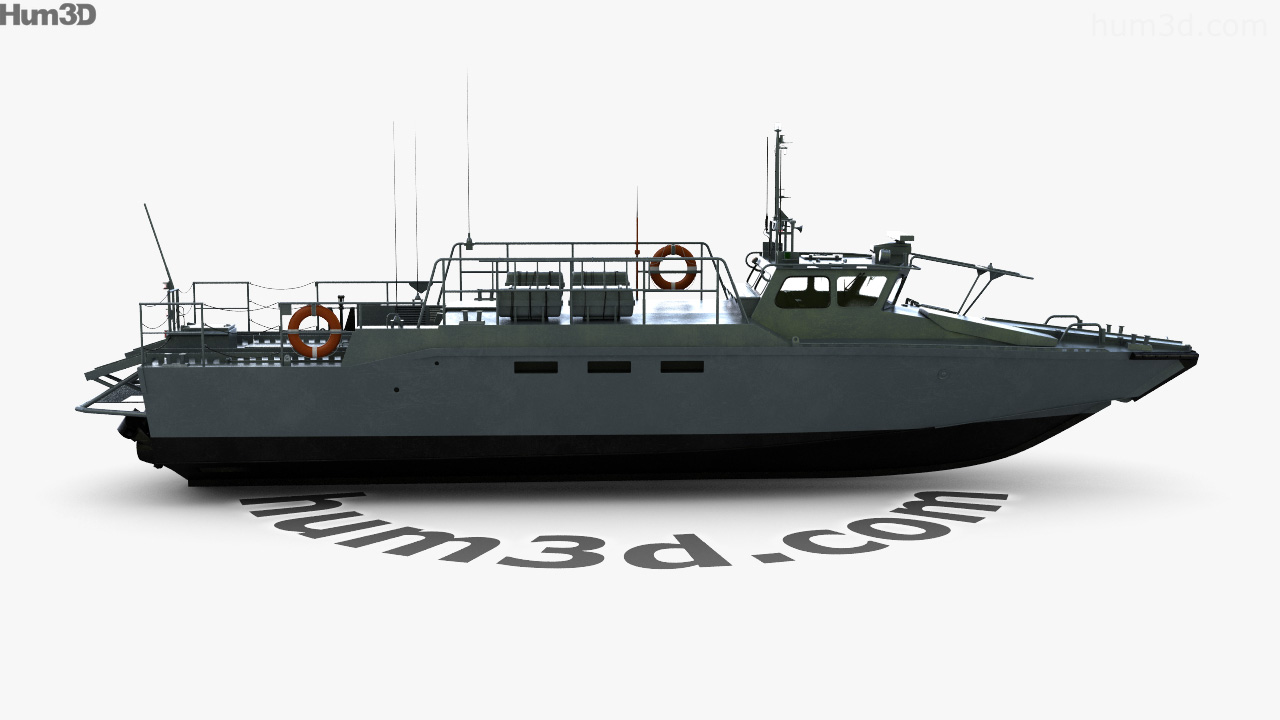 360 view of CB90-class fast assault craft 3D model - Hum3D store