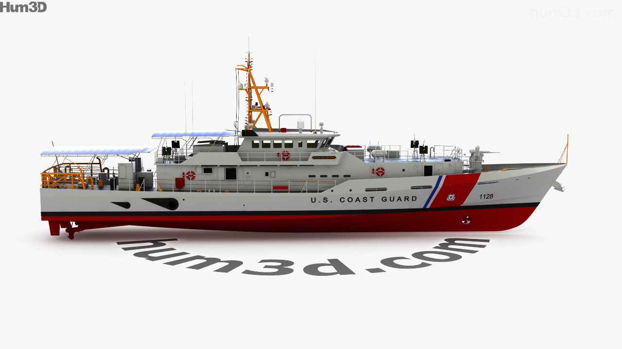 360 view of Sentinel-class cutter 3D model - Hum3D store