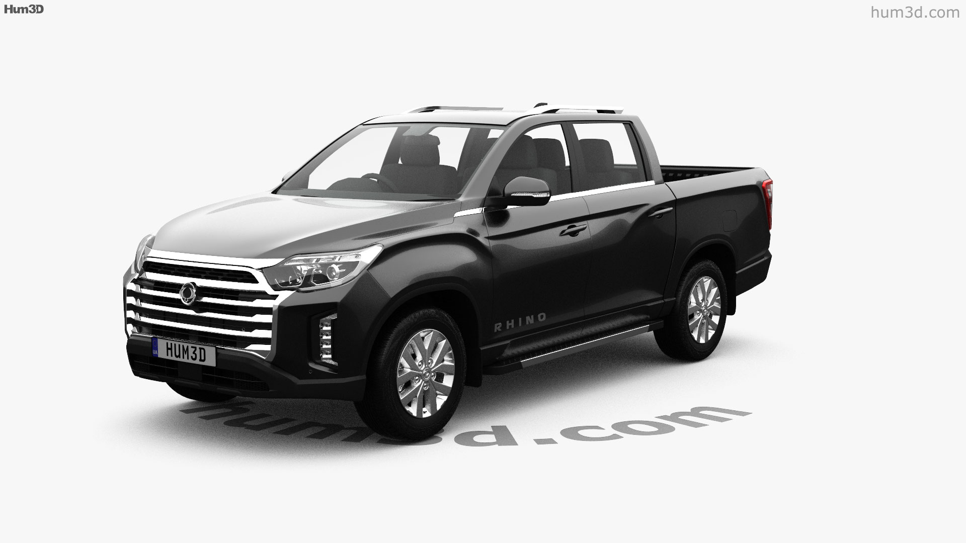 SsangYong Musso Rhino 2022 360도 3D 모델 - Hum3D