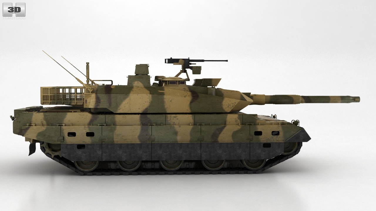 360 view of Type 10 Tank 3D model - Hum3D store