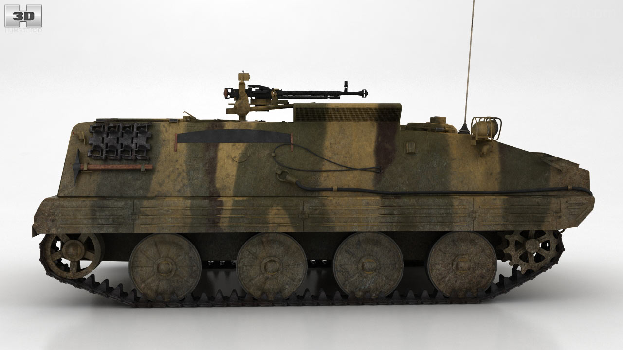 360 view of Type 63 Armoured Personnel Carrier 3D model - Hum3D store