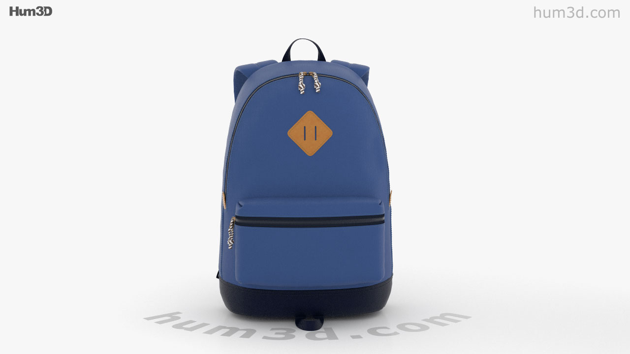 360 view of Backpack 3D model - Hum3D store