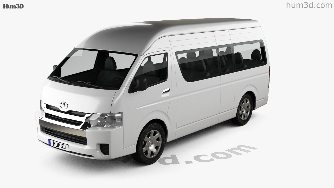 360 view of Toyota Hiace Passenger Van L2H3 GLX 2020 3D model - Hum3D store