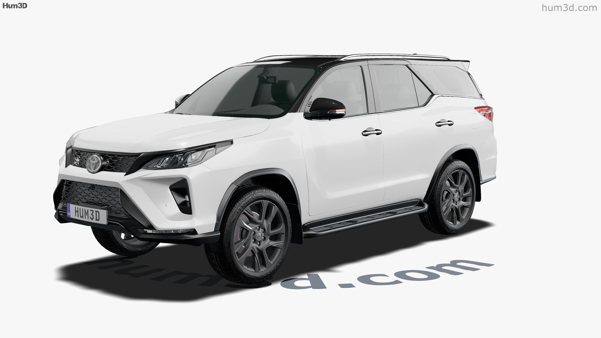 360 view of Toyota Fortuner Legender 2022 3D model - Hum3D store