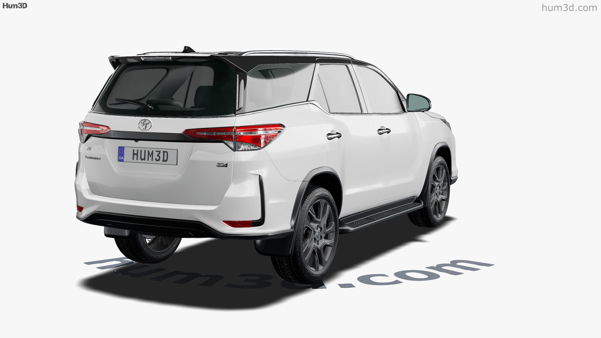 360 view of Toyota Fortuner Legender 2022 3D model - Hum3D store