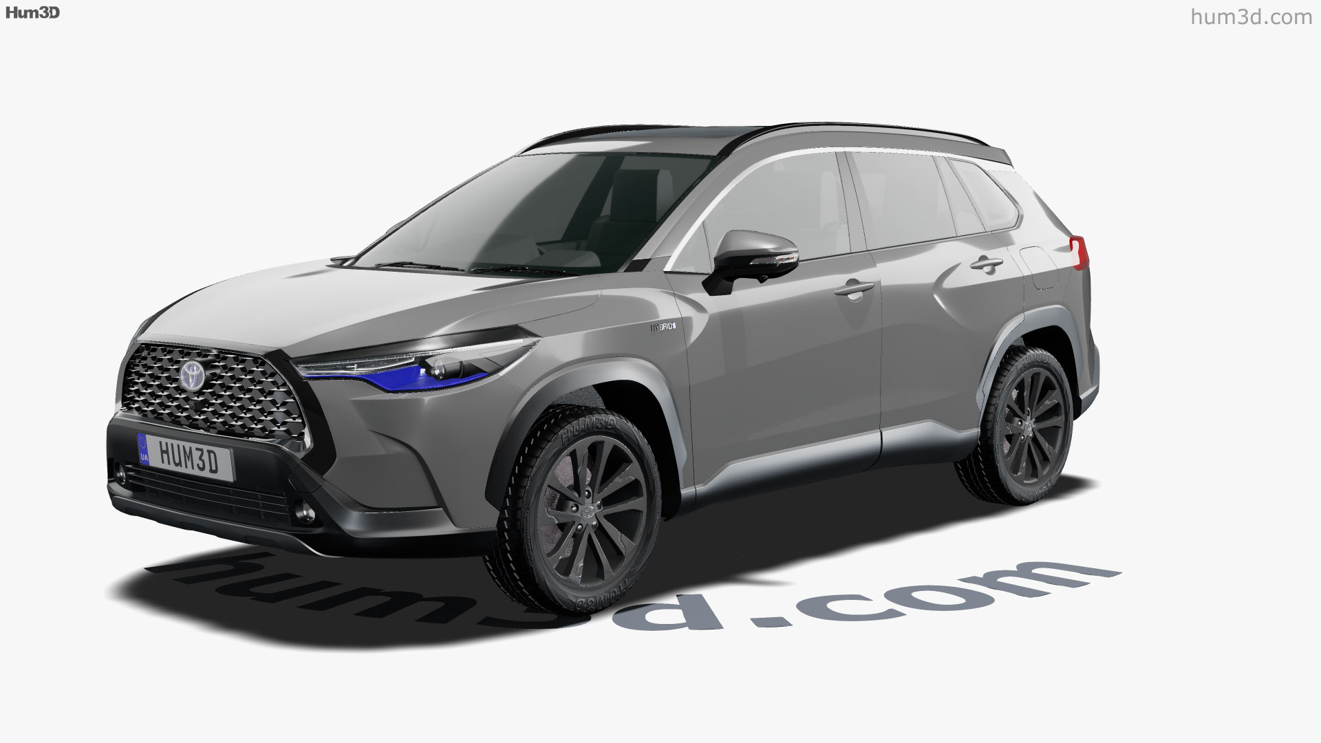 360 view of Toyota Corolla Cross 2022 3D model - Hum3D store