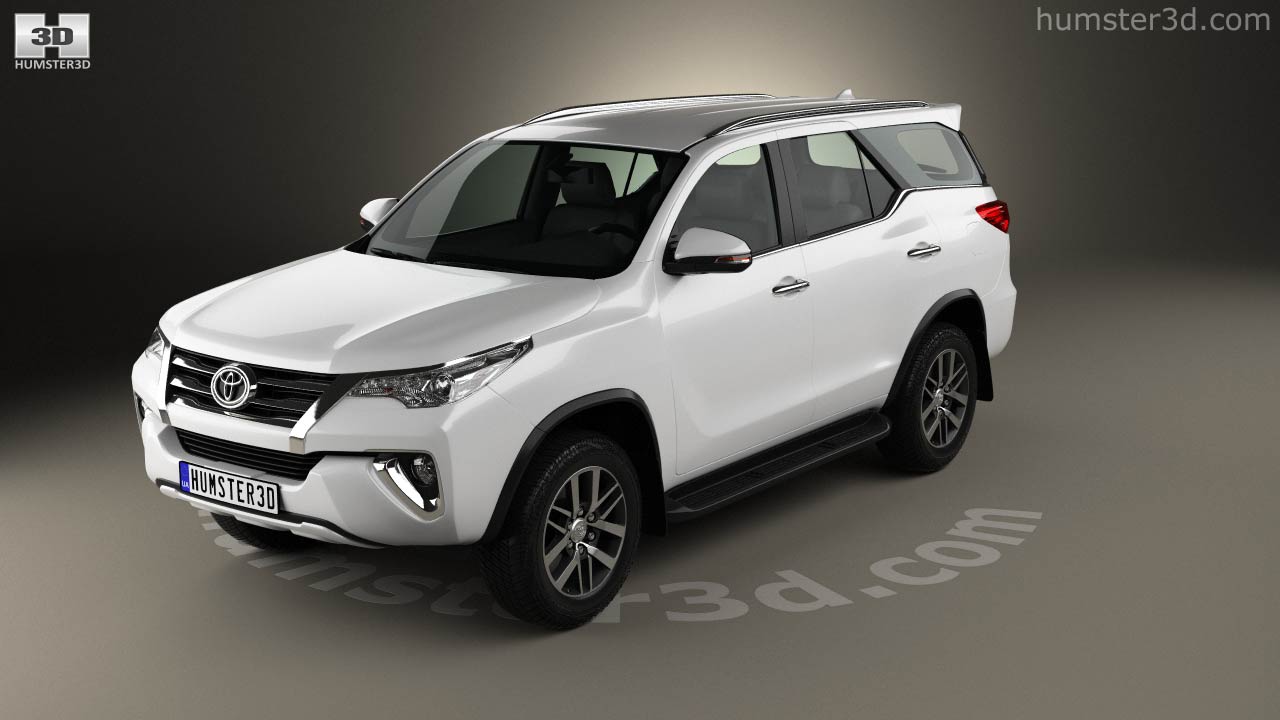 360 view of Toyota Fortuner VXR 2019 3D model - Hum3D store