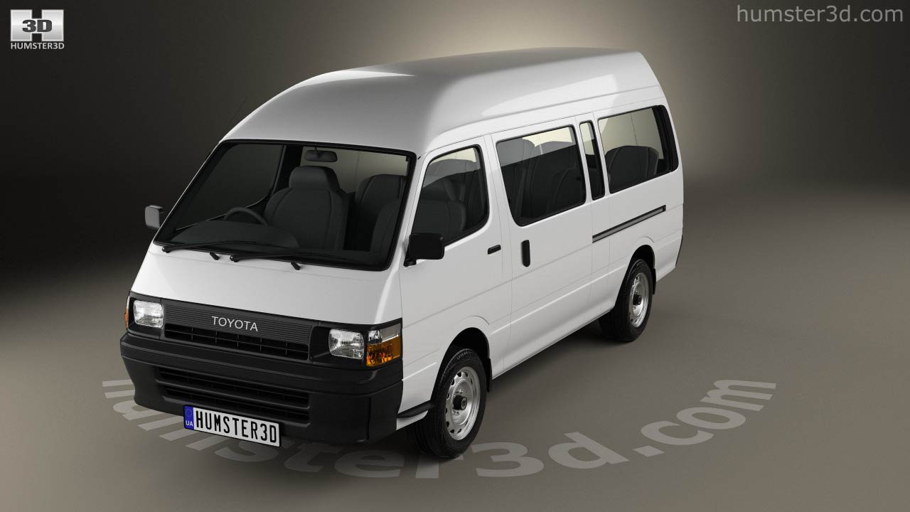 360 View Of Toyota HiAce Commuter 1996 3D Model Hum3D Store, 43% OFF