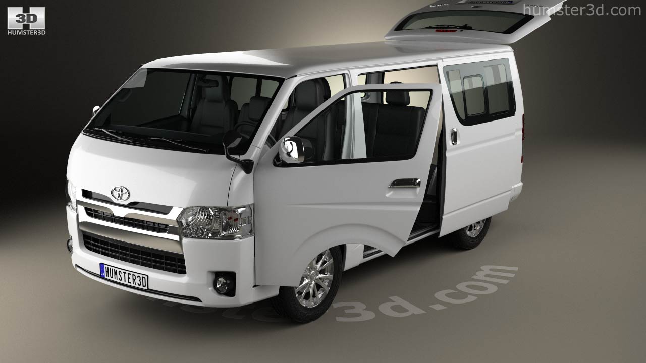 360 View Of Toyota Hiace Passenger Van L1H1 Deluxe 2022 3D, 56% OFF