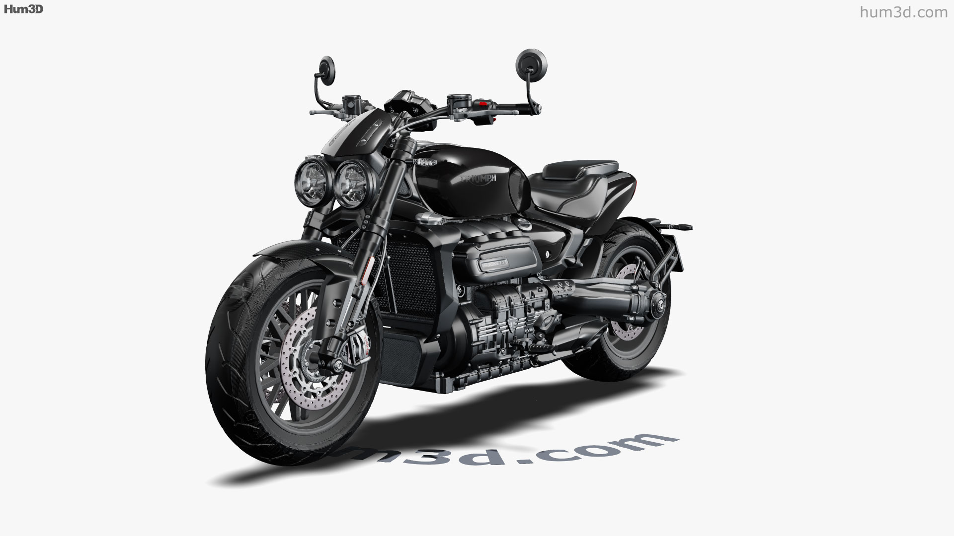 Vista 360 del modelo 3D de Triumph Rocket 3R 2021 - Tienda Hum3D