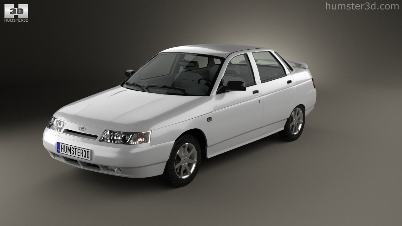 360 view of VAZ Lada 2110 sedan 1995 3D model - Hum3D store