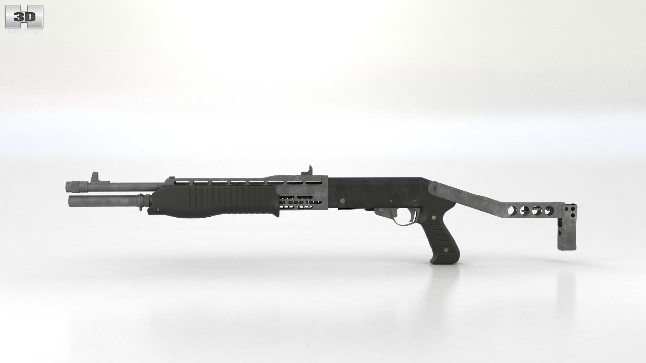 Vista 360 del modelo 3D de Franchi SPAS-12 - Tienda Hum3D