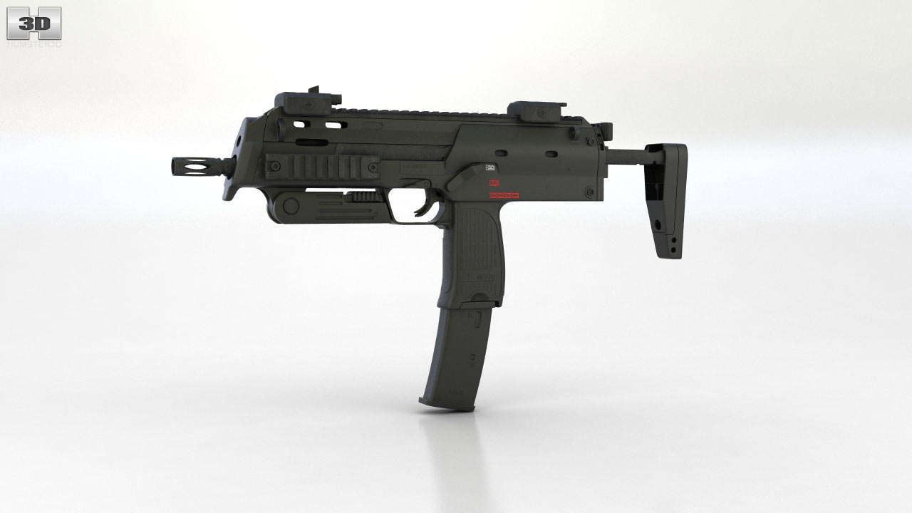 360 view of Heckler & Koch MP7 3D model - Hum3D store
