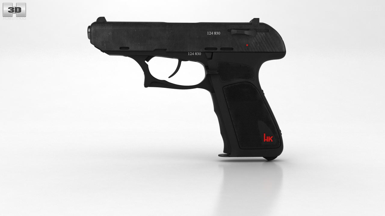 Heckler & Koch P9s 360도 3D 모델 - Hum3D