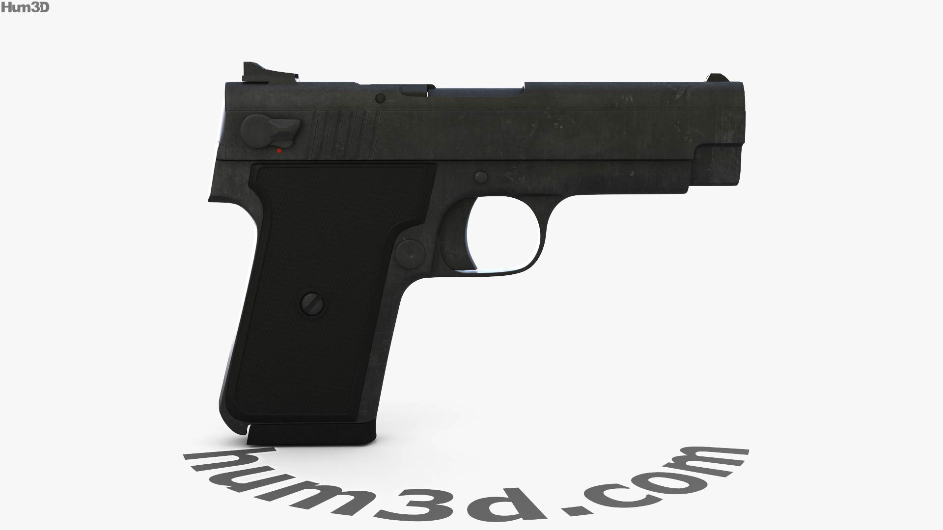 360 view of Test Pistol 3D model - Hum3D store