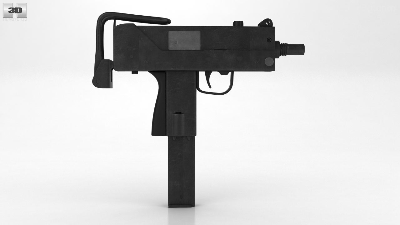 360 view of Ingram MAC-10 3D model - Hum3D store