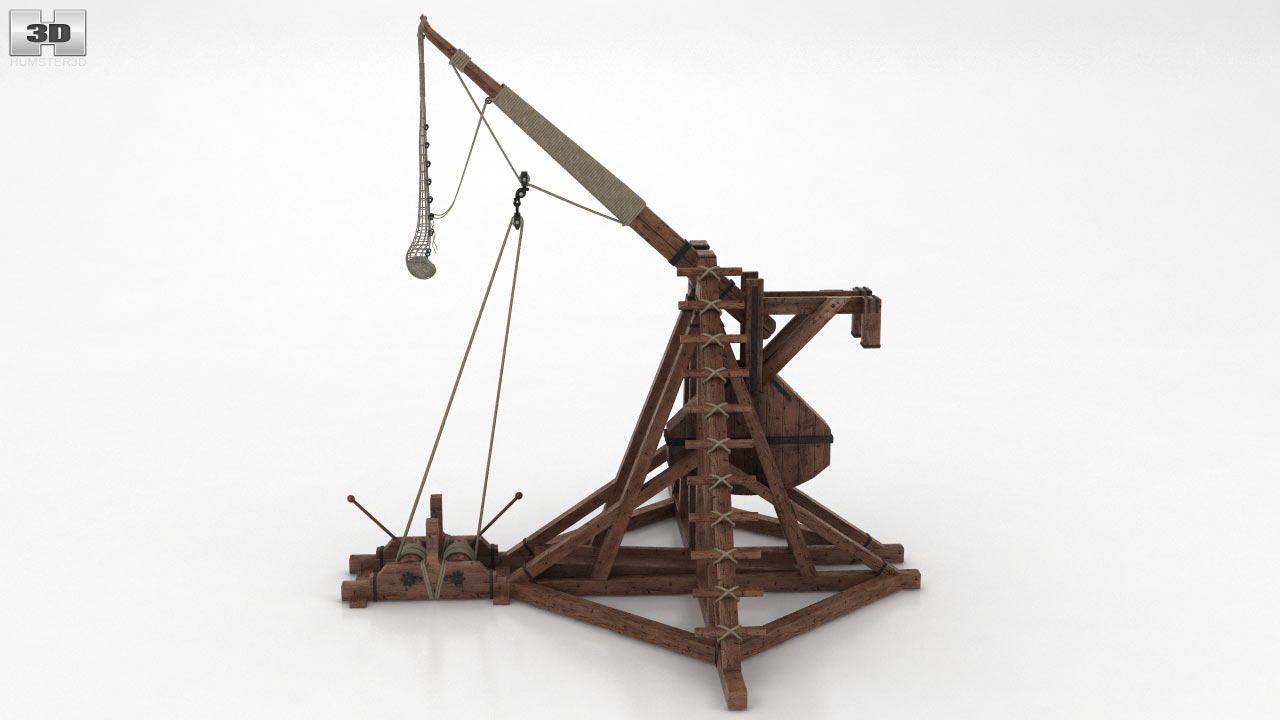 360 view of Trebuchet 3D model - Hum3D store